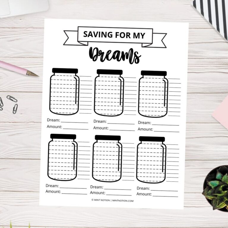 15 Savings Tracker Printables To Visualize Your Progress Mint Notion